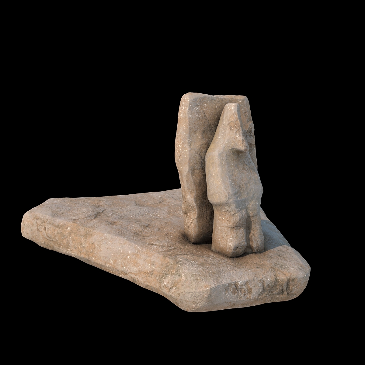 3D model stone totems kit pbr - TurboSquid 1372907