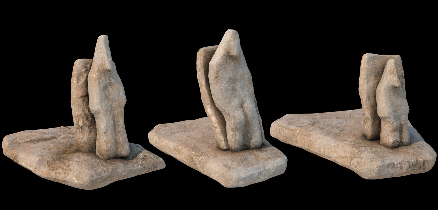 3D model stone totems kit pbr - TurboSquid 1372907