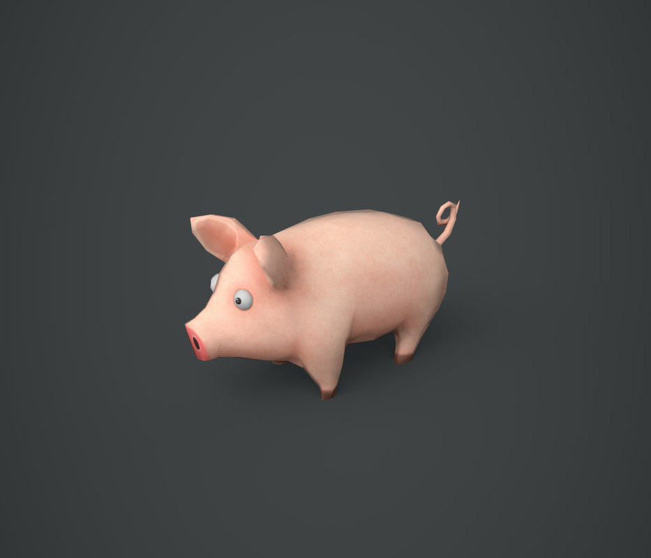 Stylized pig 3D model - TurboSquid 1373013