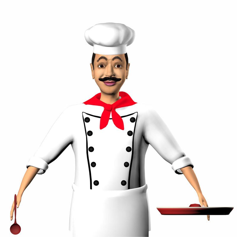 3D cook model - TurboSquid 1373302