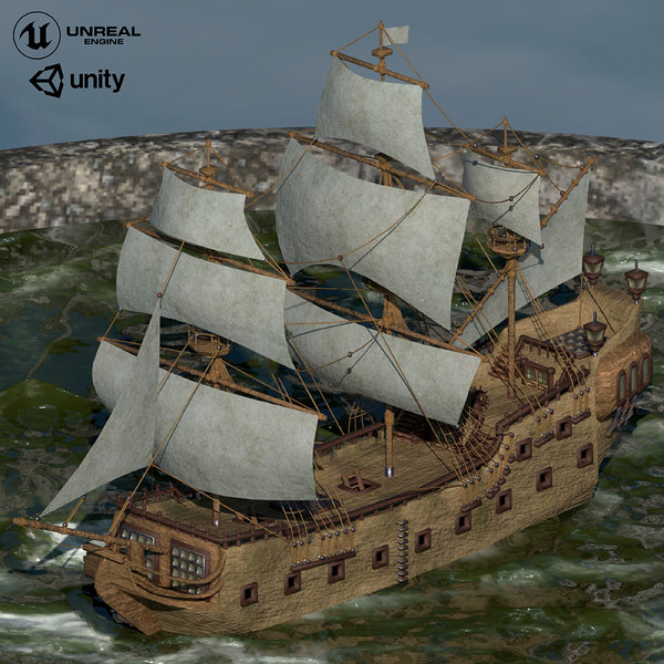 Pirate Ship 3D Models for Download | TurboSquid
