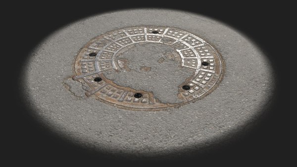 Texture Manhole decal Cover