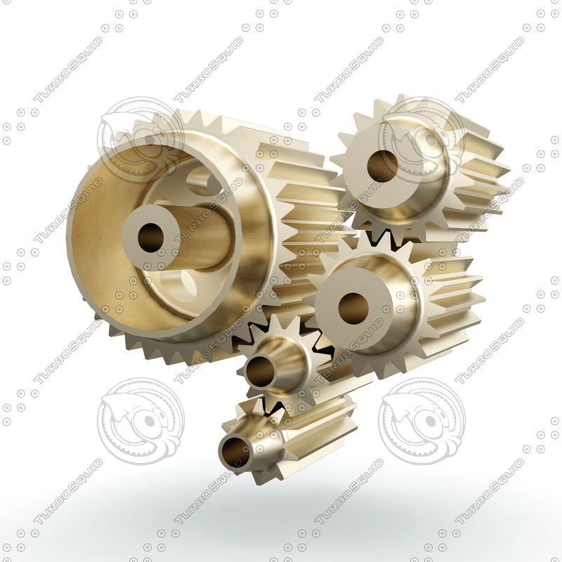 Gears cogs 3D model - TurboSquid 1373533