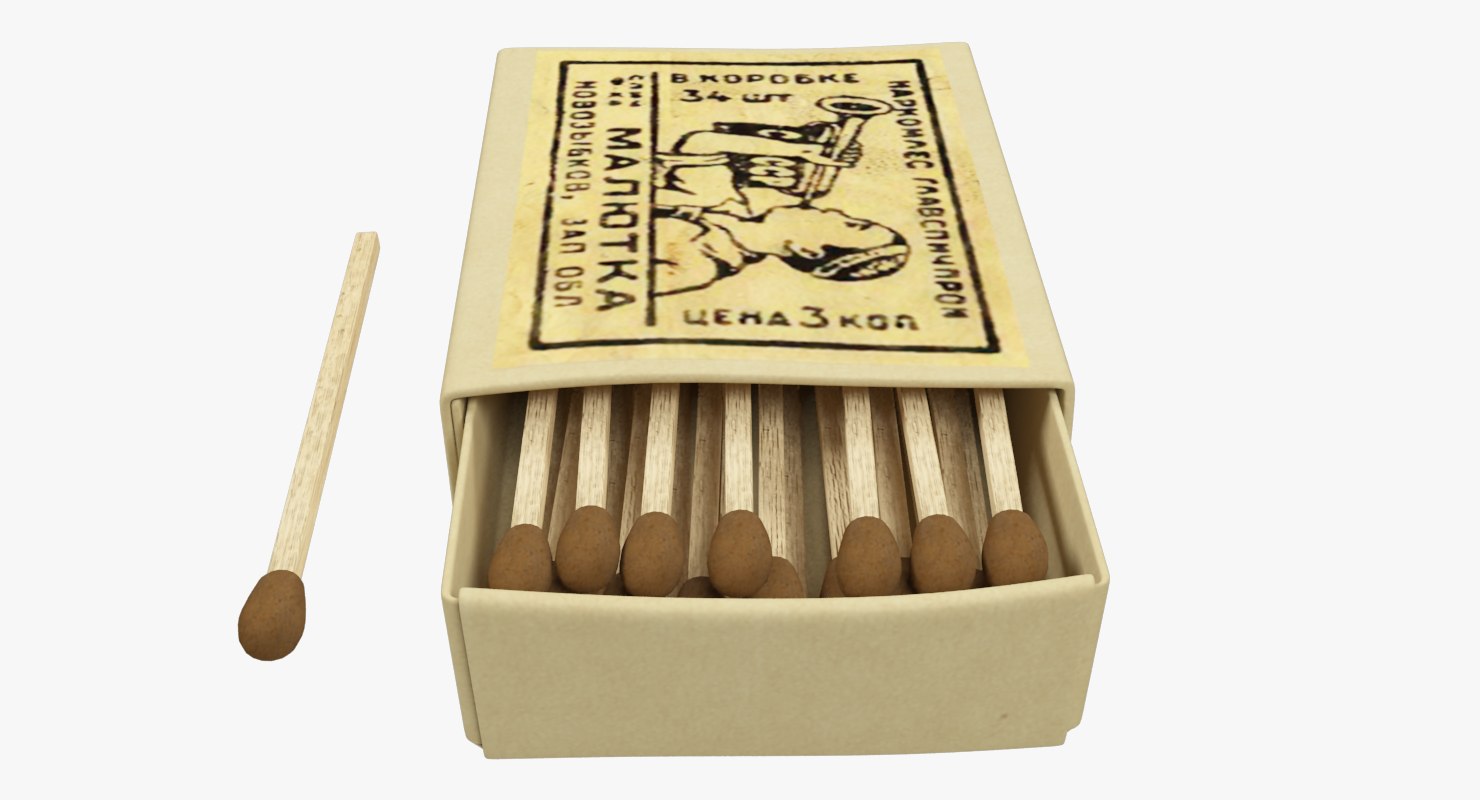 3d model matchbox lights