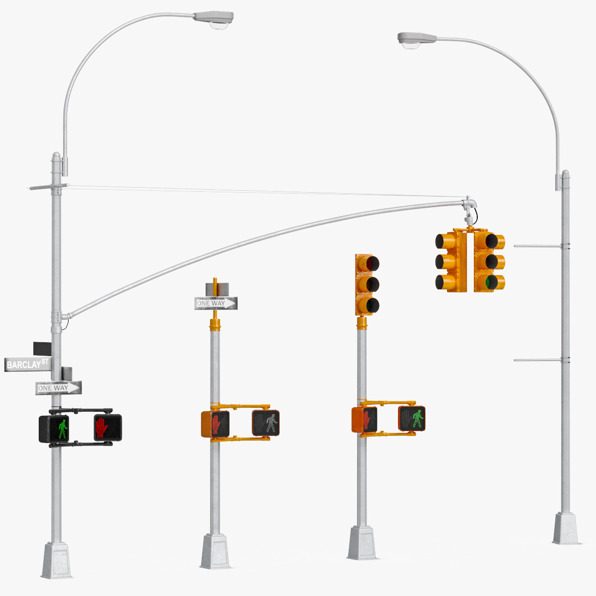 3D traffic light model - TurboSquid 1373612
