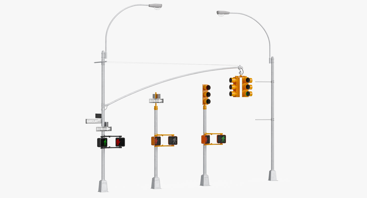 3D traffic light model - TurboSquid 1373612