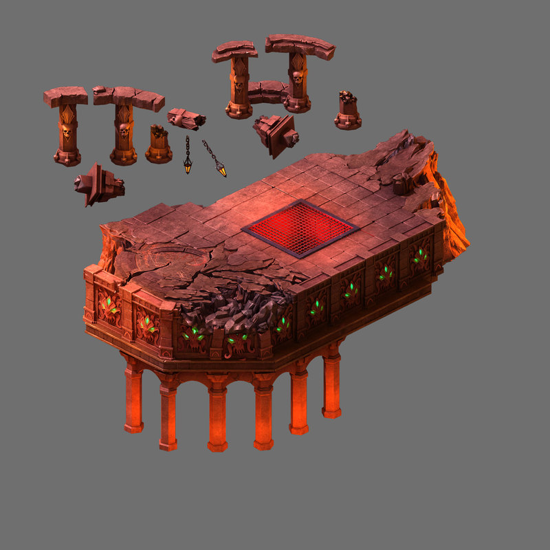 Magma Rift - Pillar Platform 013D模型 - TurboSquid 1373716