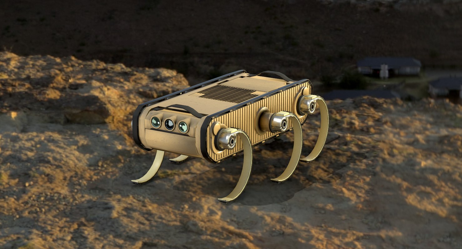 3D rhex robot boston dynamics - TurboSquid 1373832
