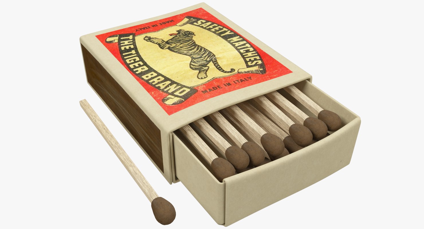 3D matchbox box match - TurboSquid 1373976