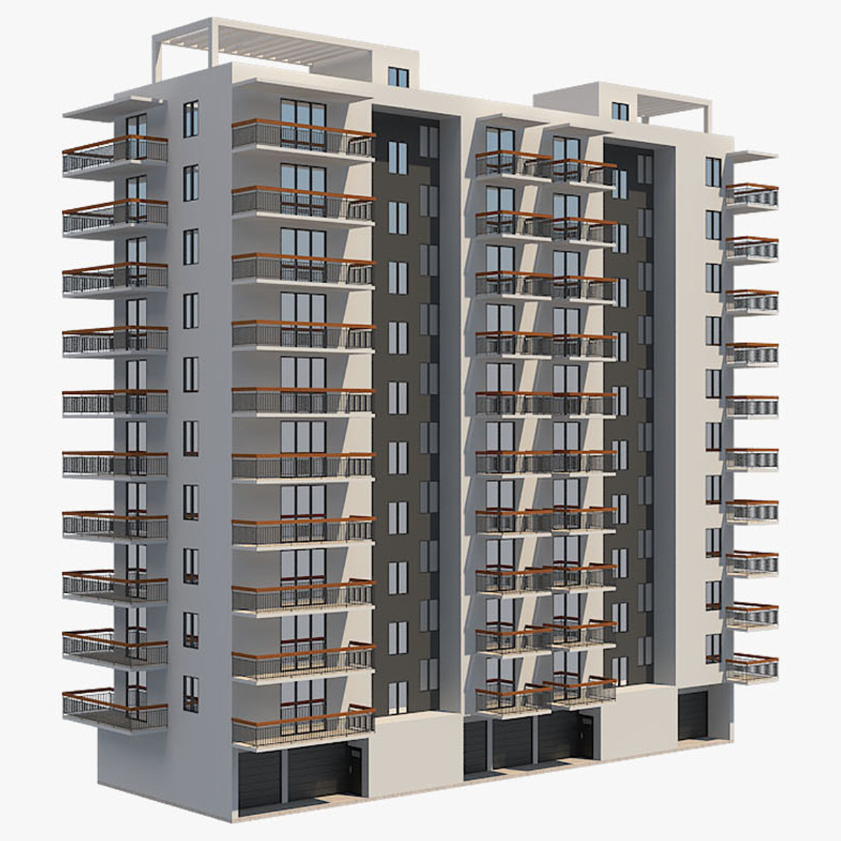 3D apartment building 23 - TurboSquid 1374146