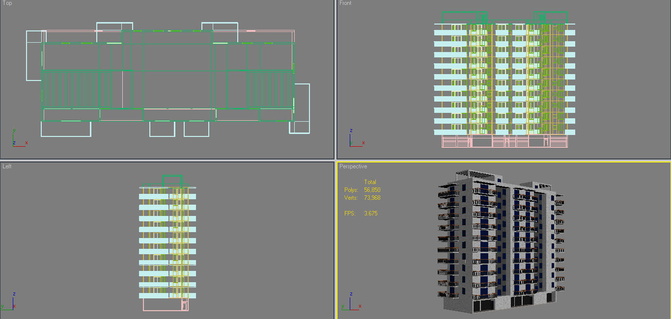 3D apartment building 23 - TurboSquid 1374146