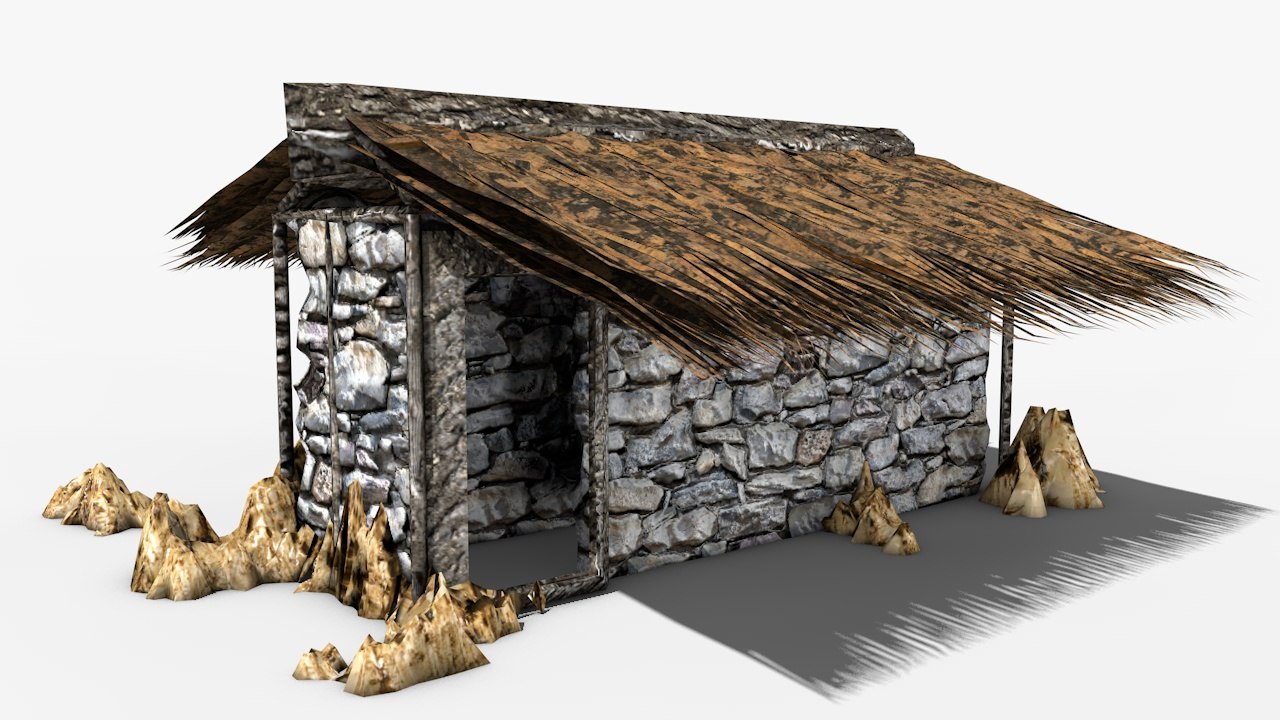 House primitive stone 3D model - TurboSquid 1374190