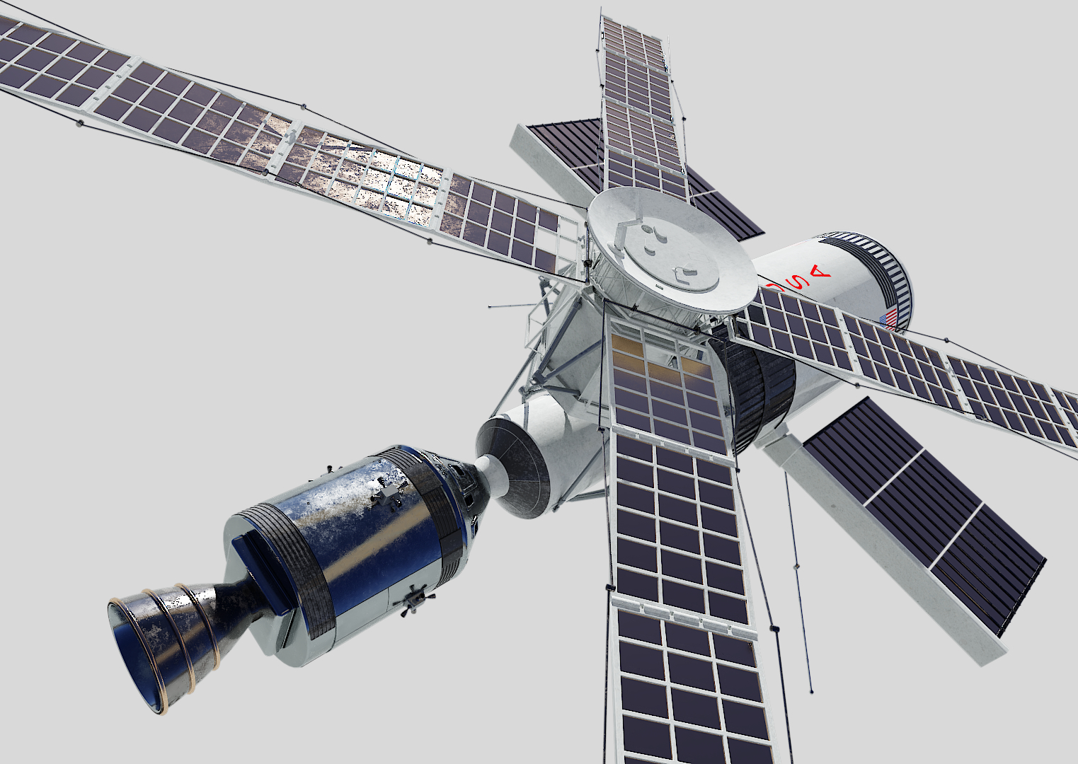 3D skylab space nasa - TurboSquid 1374253