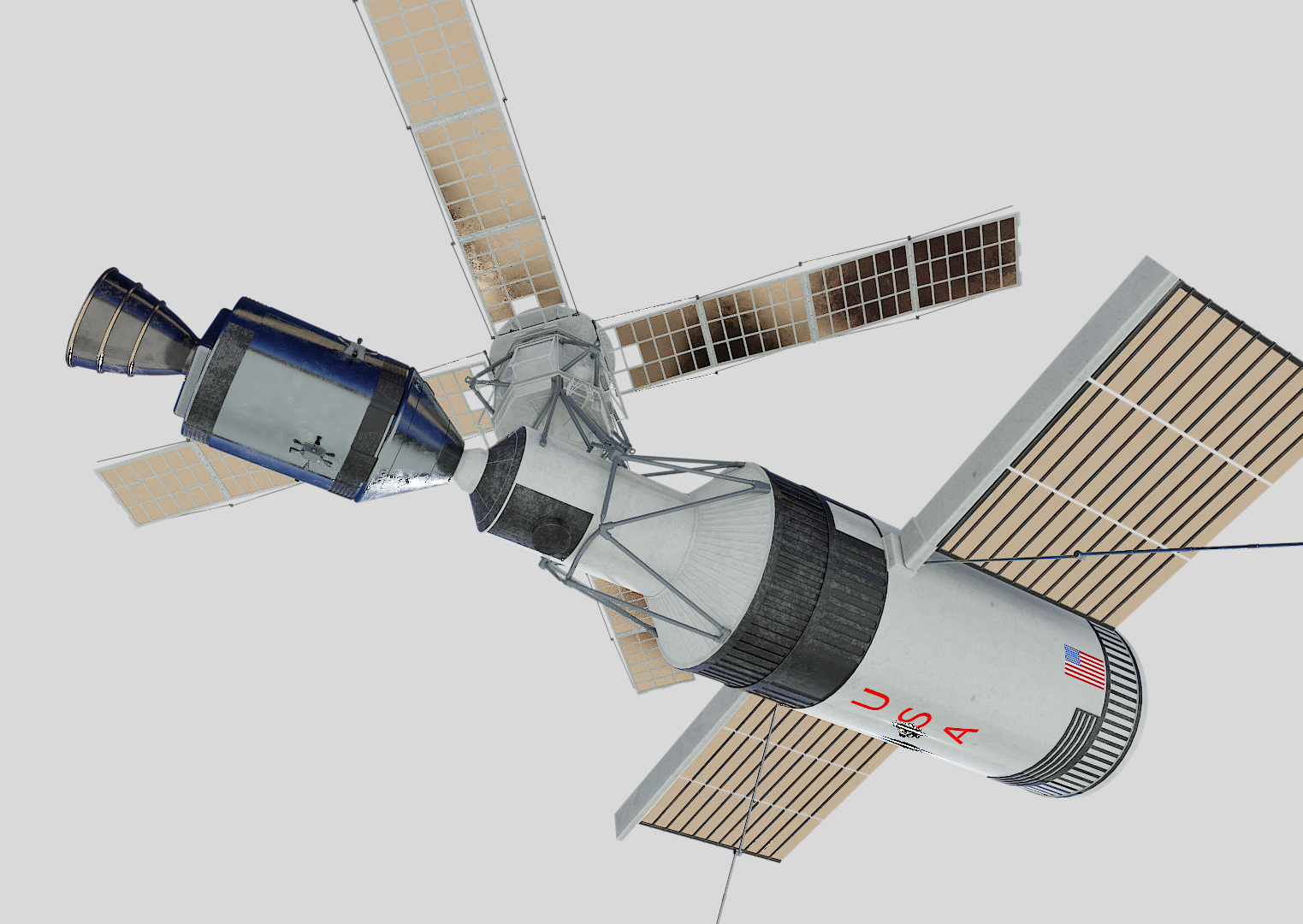 3D skylab space nasa - TurboSquid 1374253