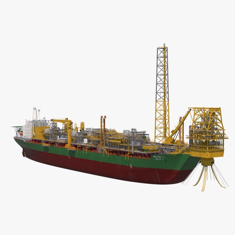 3D floating production storage offloading - TurboSquid 1374408
