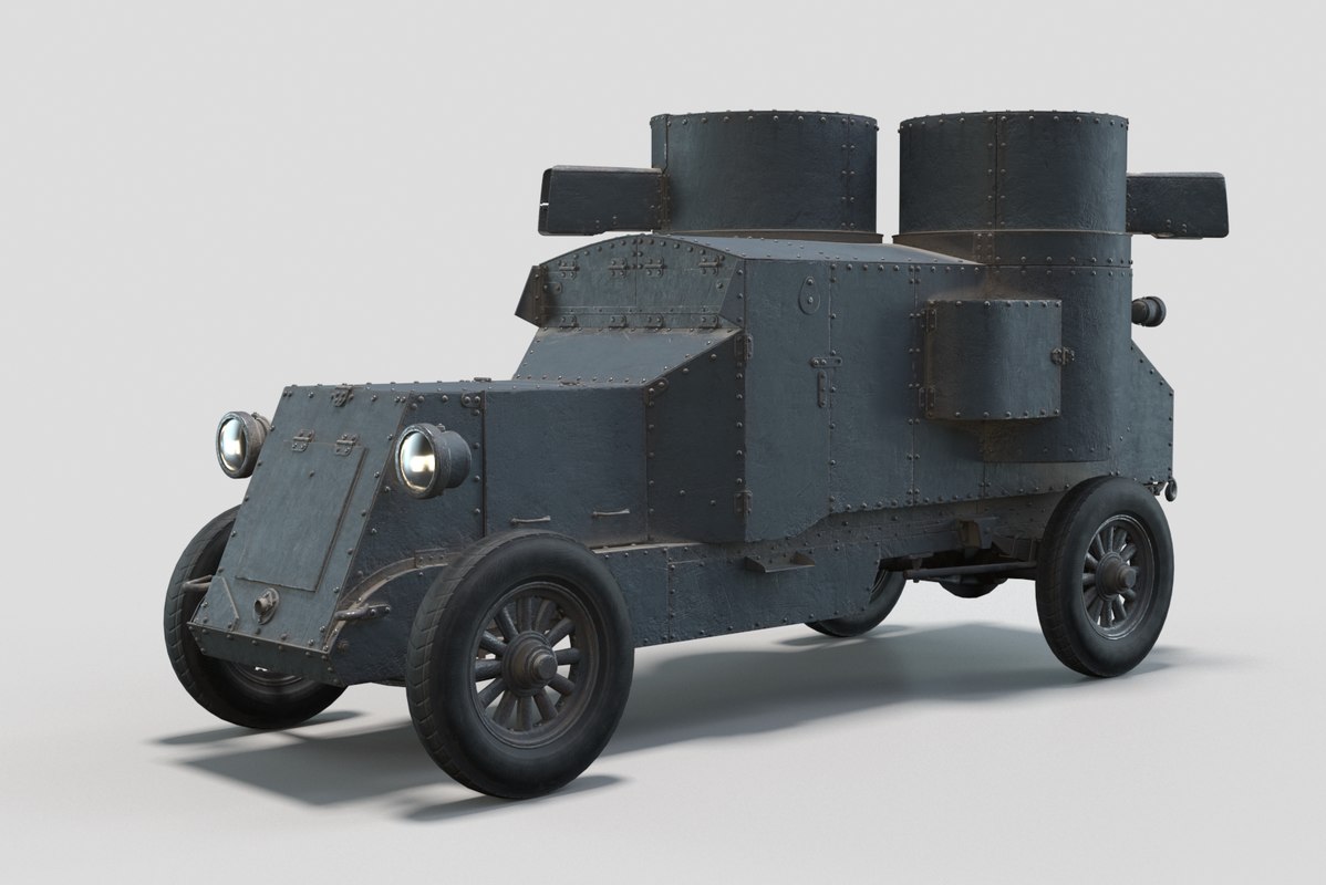 3D austin-putilovets armored car model - TurboSquid 1374305