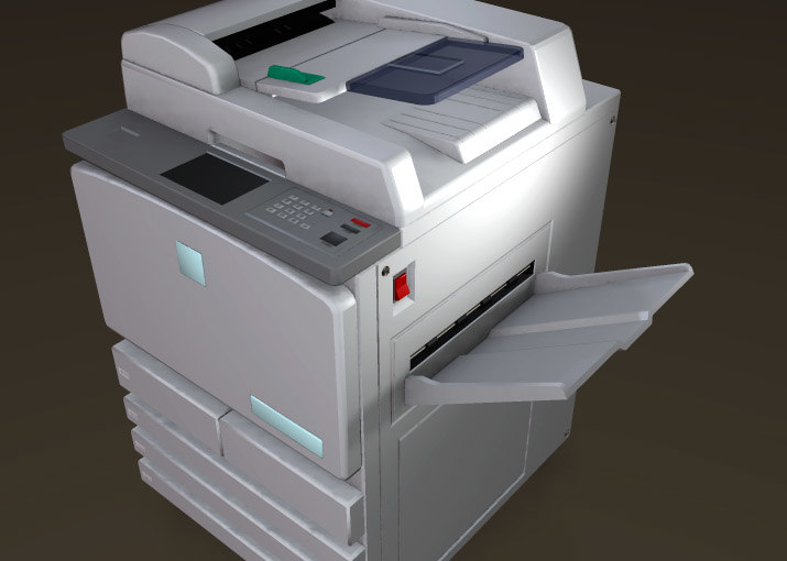 Copy machine 3D model - TurboSquid 1374580