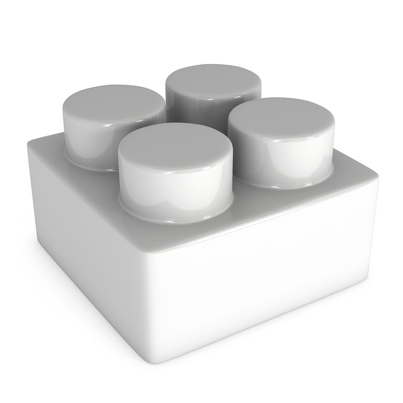 Plastic building block toy 3D - TurboSquid 1374618