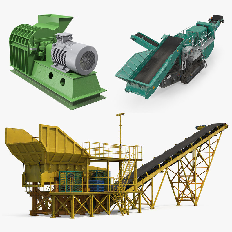 Crusher machines 3D model - TurboSquid 1374654
