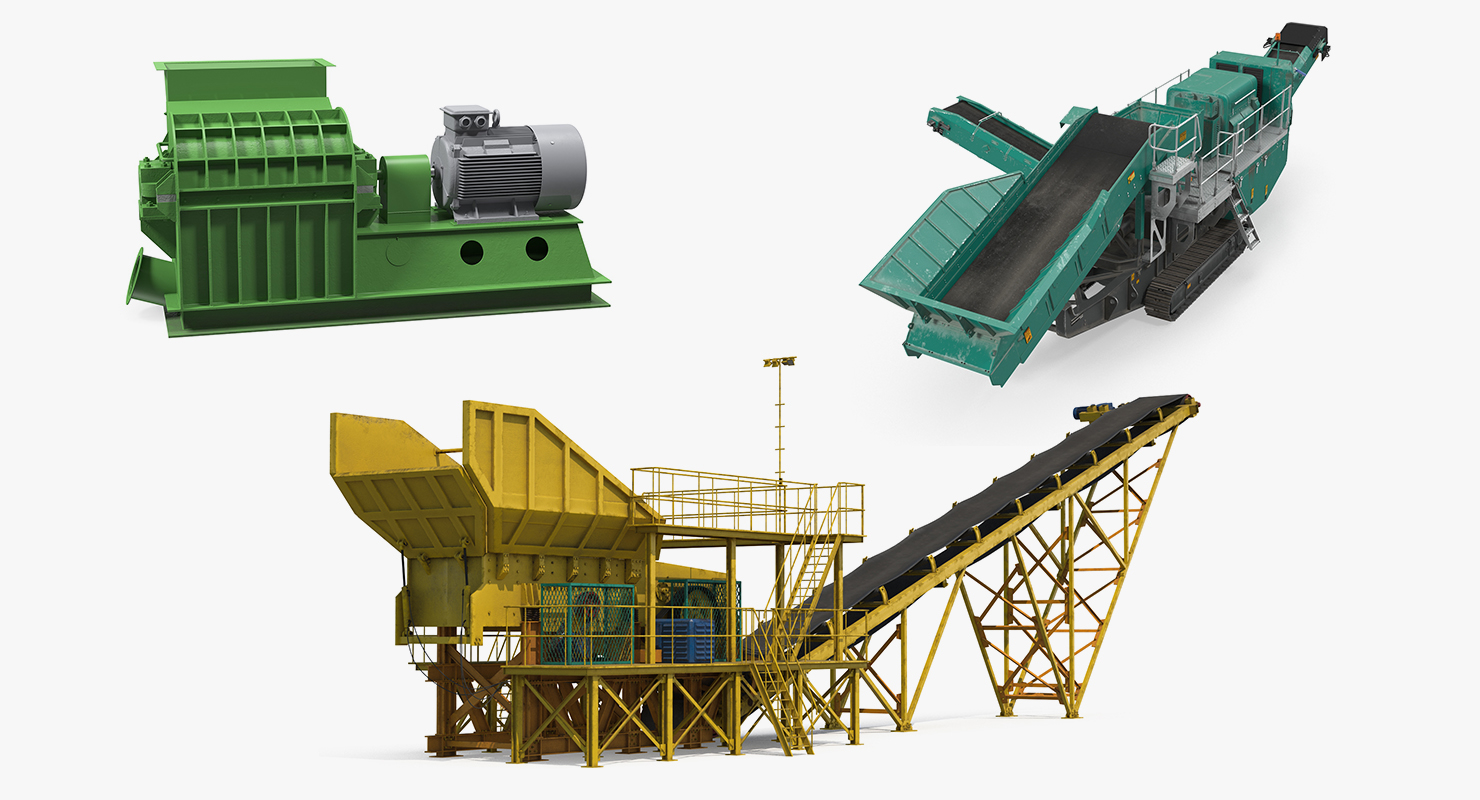 Crusher machines 3D model - TurboSquid 1374654