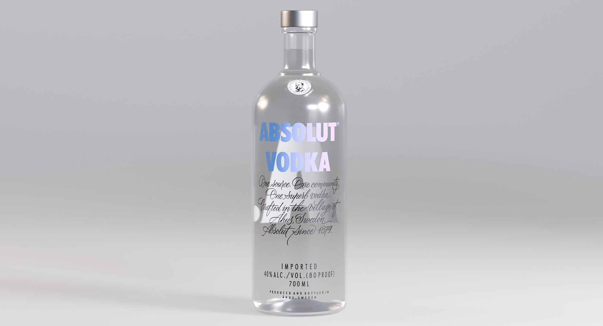 Absolut vodka 3D model - TurboSquid 1374819