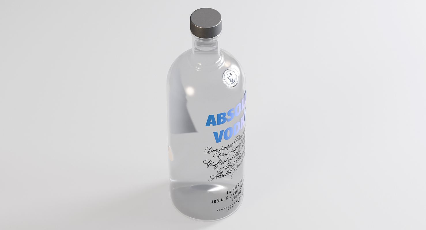 Absolut vodka 3D model - TurboSquid 1374819