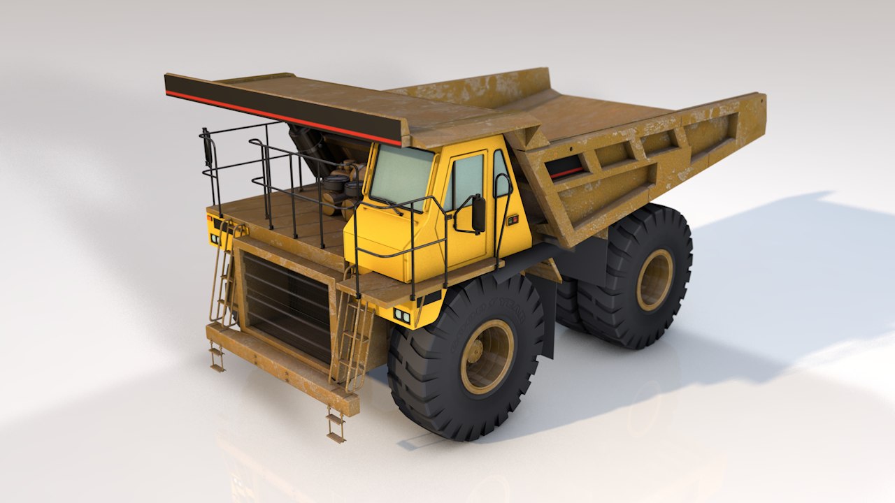 Mining dump truck 3D model - TurboSquid 1374953