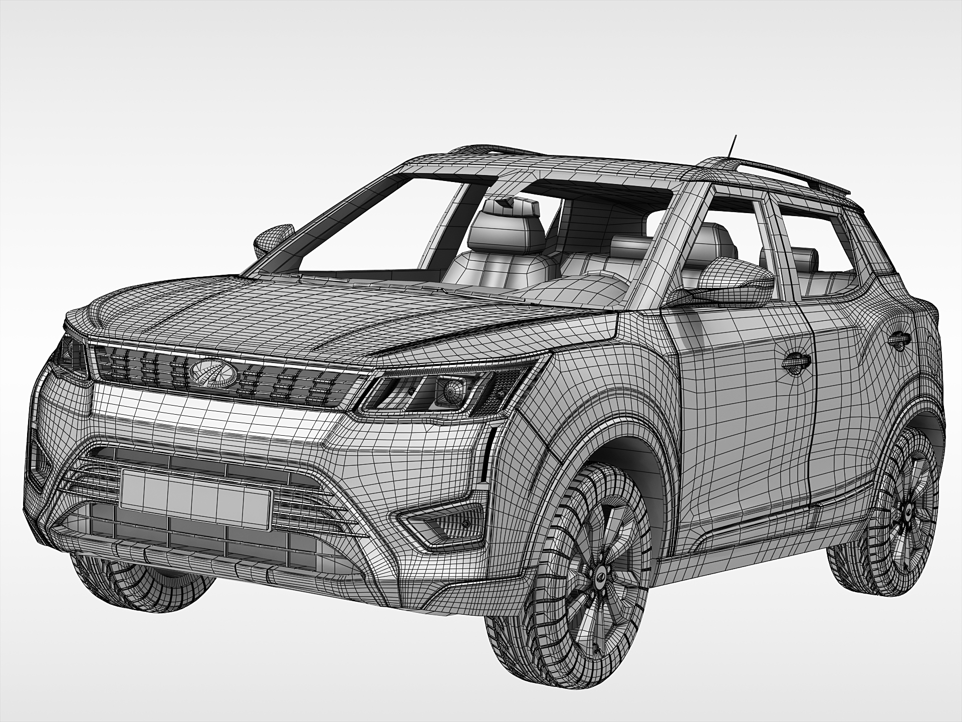 Mahindra xuv 300 3D model - TurboSquid 1374990