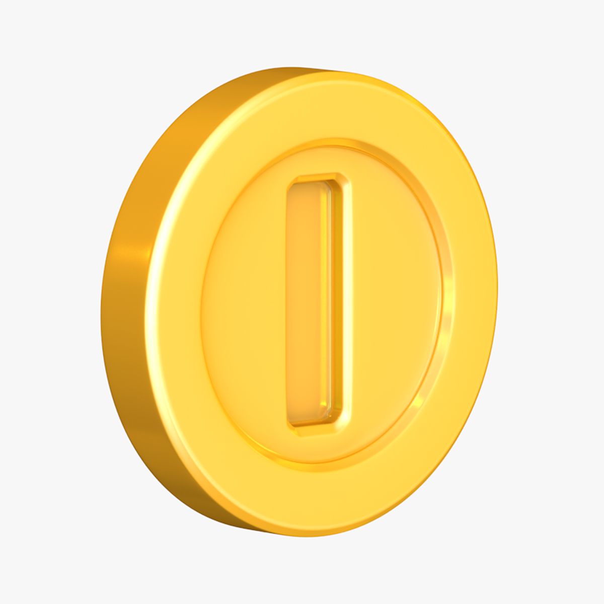 Gold coin super mario 3D model - TurboSquid 1375053