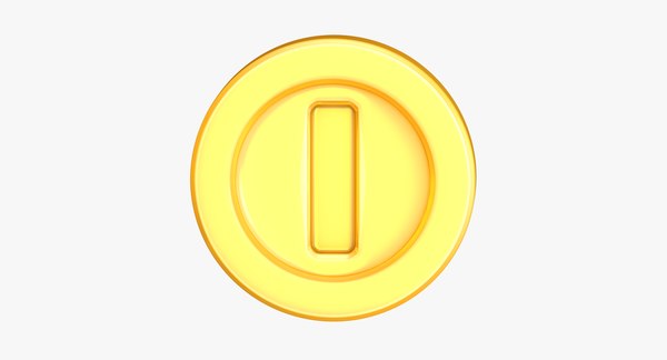 Gold coin super mario 3D model - TurboSquid 1375053