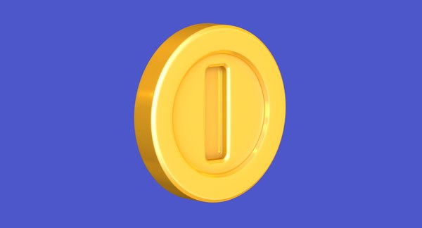 Gold coin super mario 3D model - TurboSquid 1375053