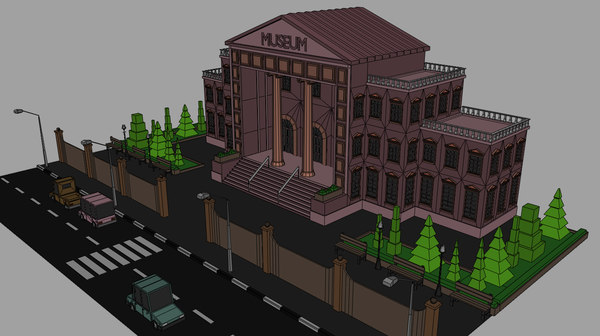 3D building museum - TurboSquid 1375104