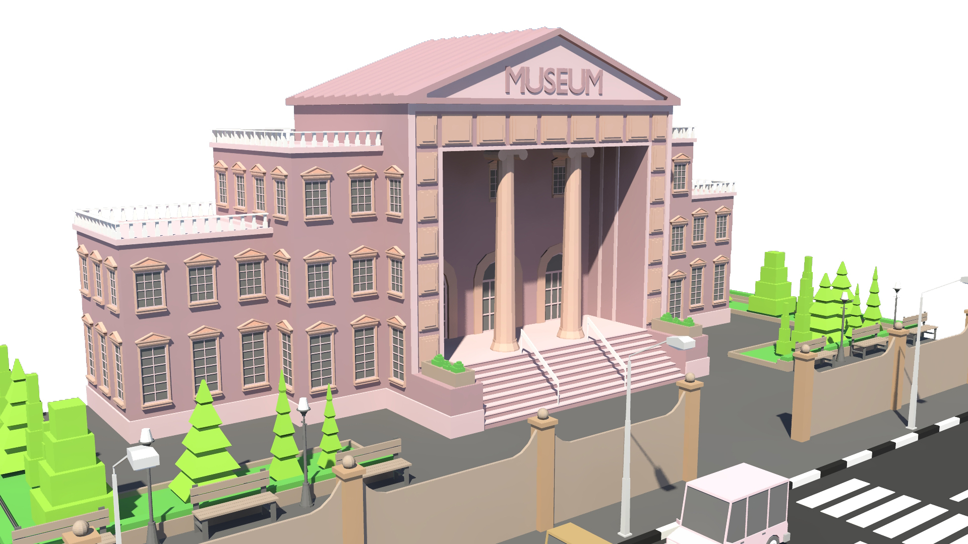 3D building museum - TurboSquid 1375104