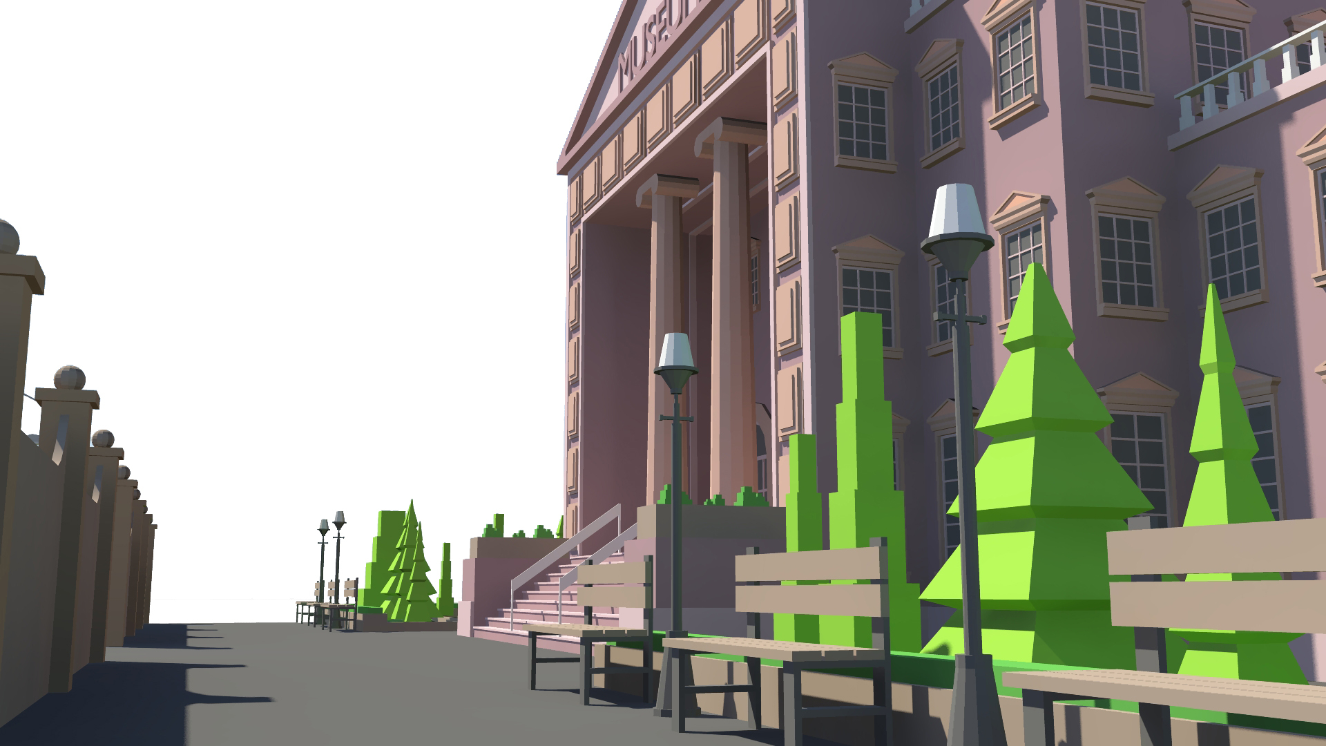 3D building museum - TurboSquid 1375104