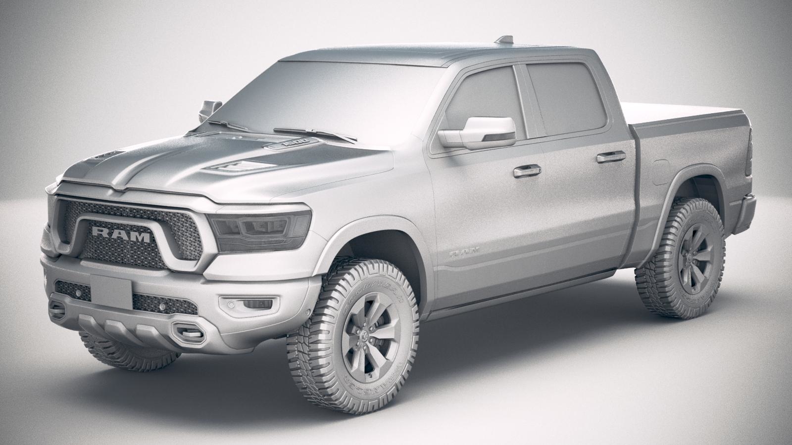 3D ram 1500 rebel model - TurboSquid 1375107