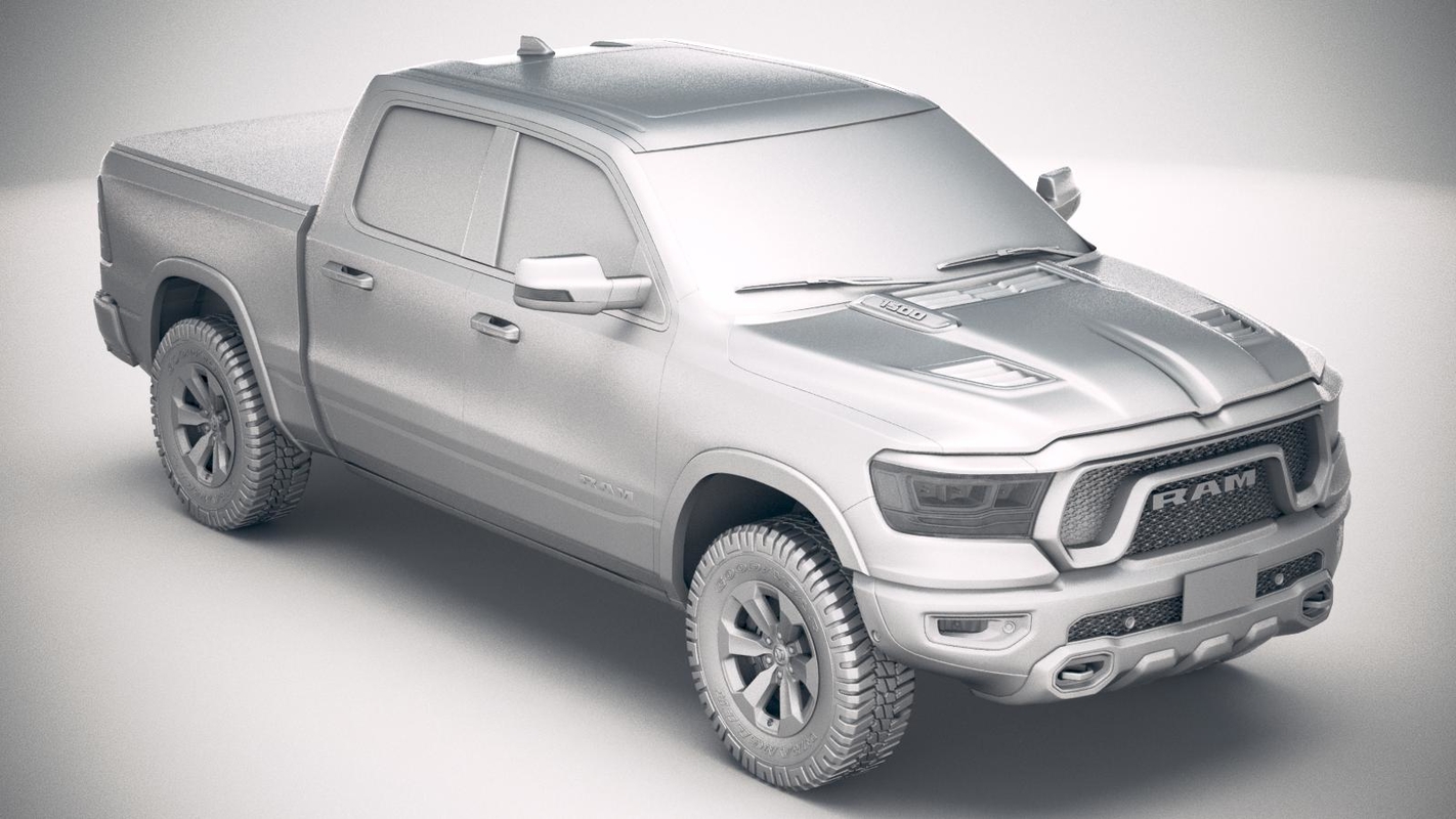 3D ram 1500 rebel model - TurboSquid 1375107