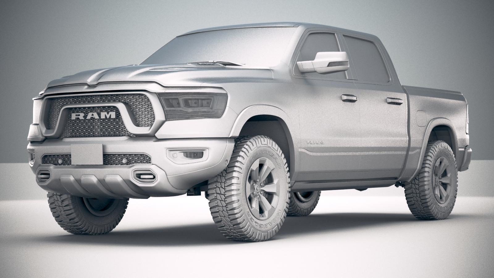 3D ram 1500 rebel model - TurboSquid 1375107