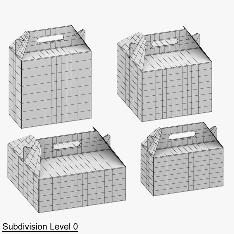 Packaging boxes 3D model - TurboSquid 1375172