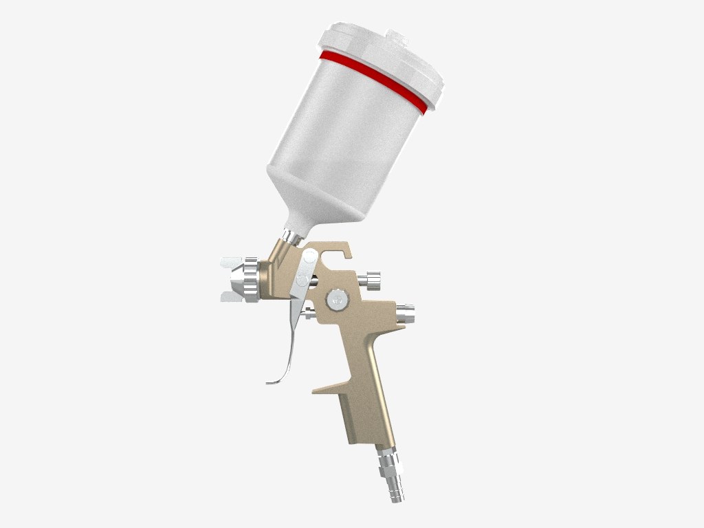 3D gun paint model - TurboSquid 1354554