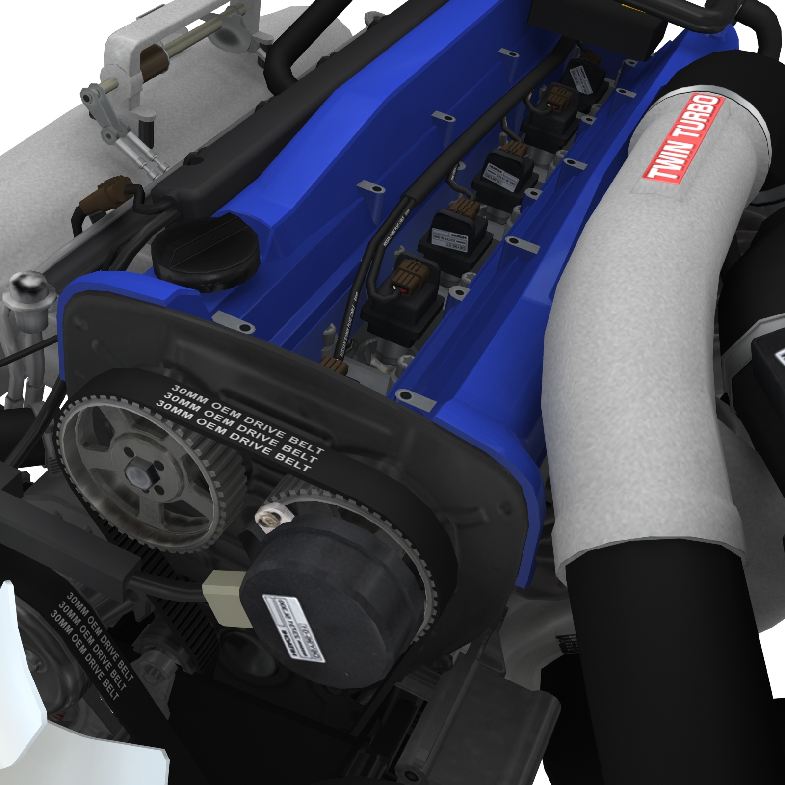 3D rb26dett engine 2 nissan skyline - TurboSquid 1375258