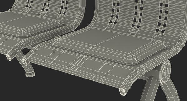 Reception waiting room chair furniture 3D model - TurboSquid 1375395