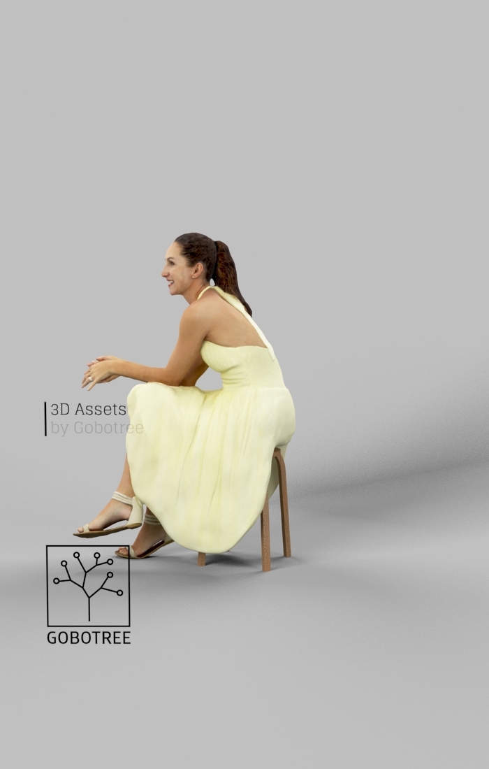 3D michelle fancy dress - TurboSquid 1375359