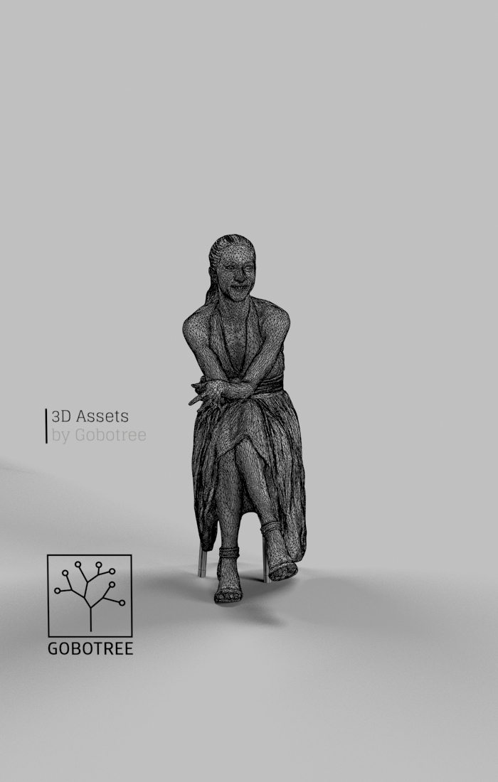 3D michelle fancy dress - TurboSquid 1375359