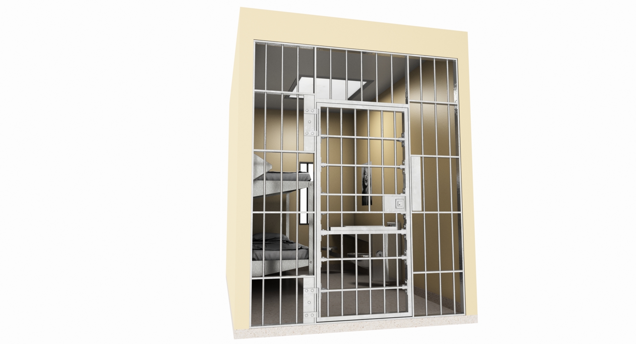 3D prison cell model - TurboSquid 1375385