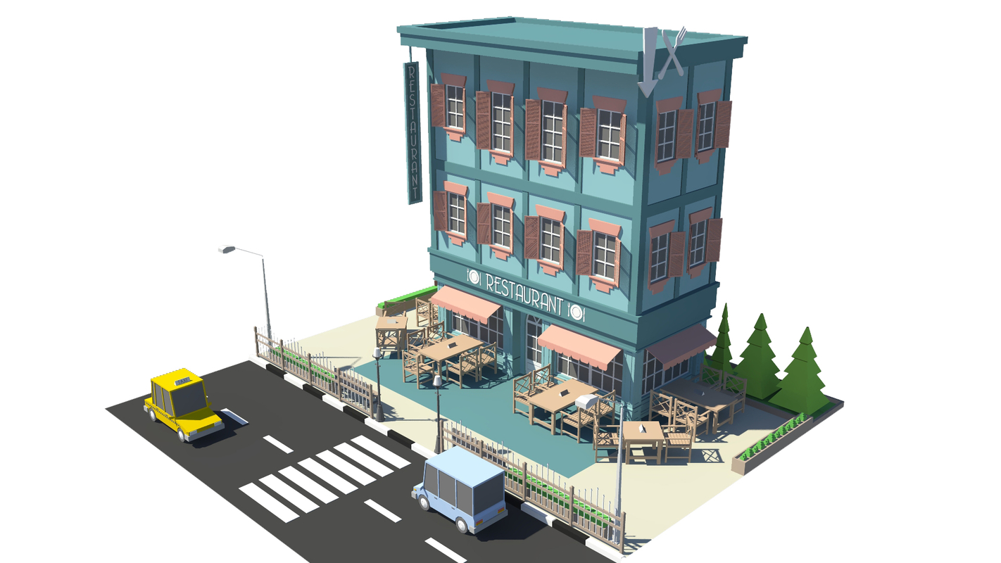 3D restaurant01 - TurboSquid 1375506