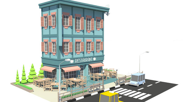 3D restaurant01 - TurboSquid 1375506