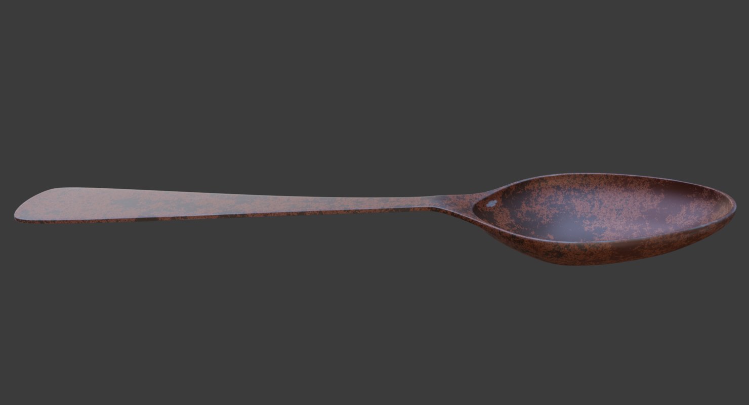 Rough rusty spoon rust model - TurboSquid 1375797