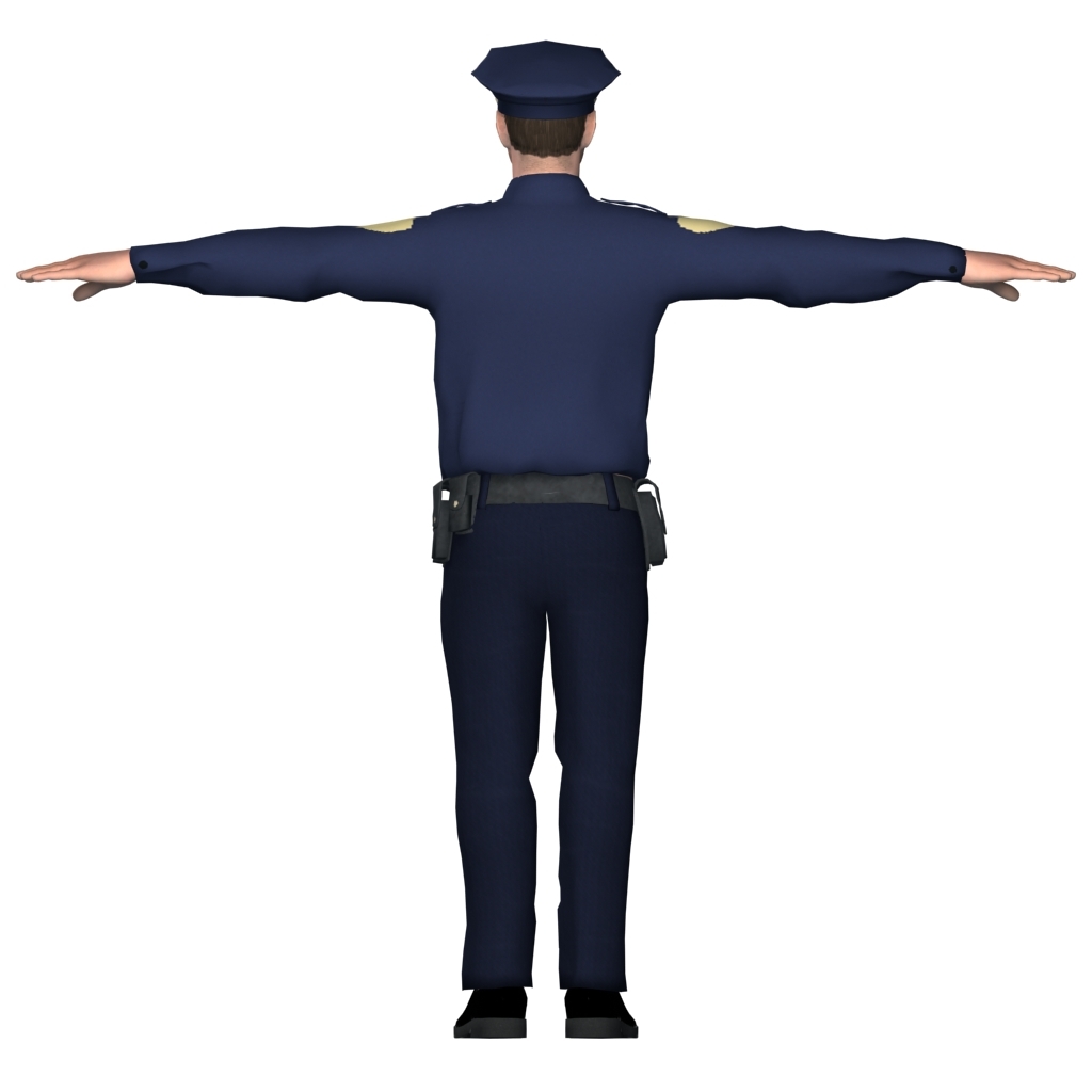 3D model police officer cop character - TurboSquid 1375906