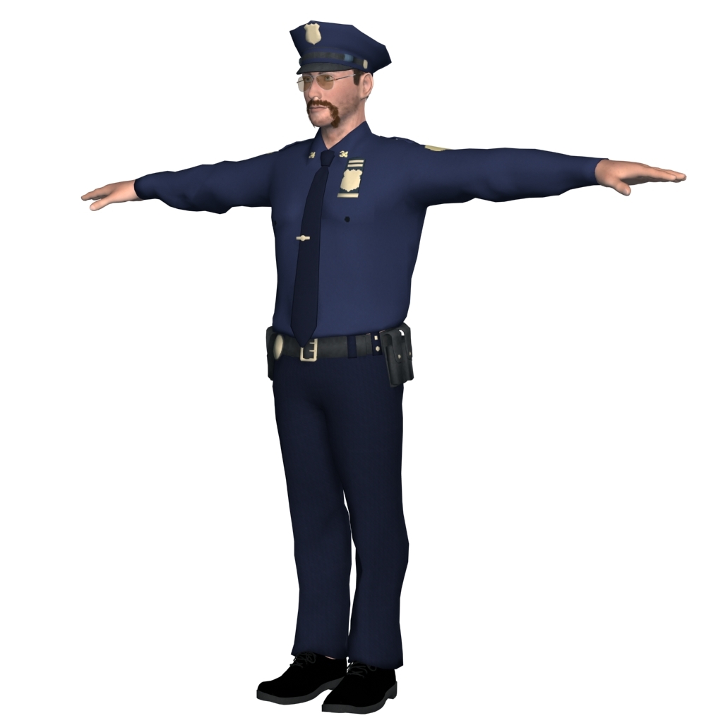 3D model police officer cop character - TurboSquid 1375906