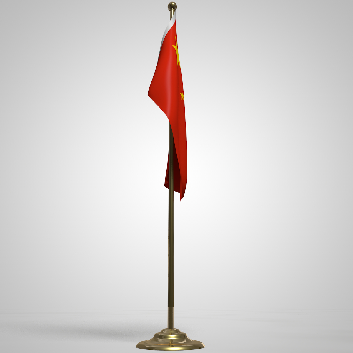 3D chinese flag pole - TurboSquid 1375938